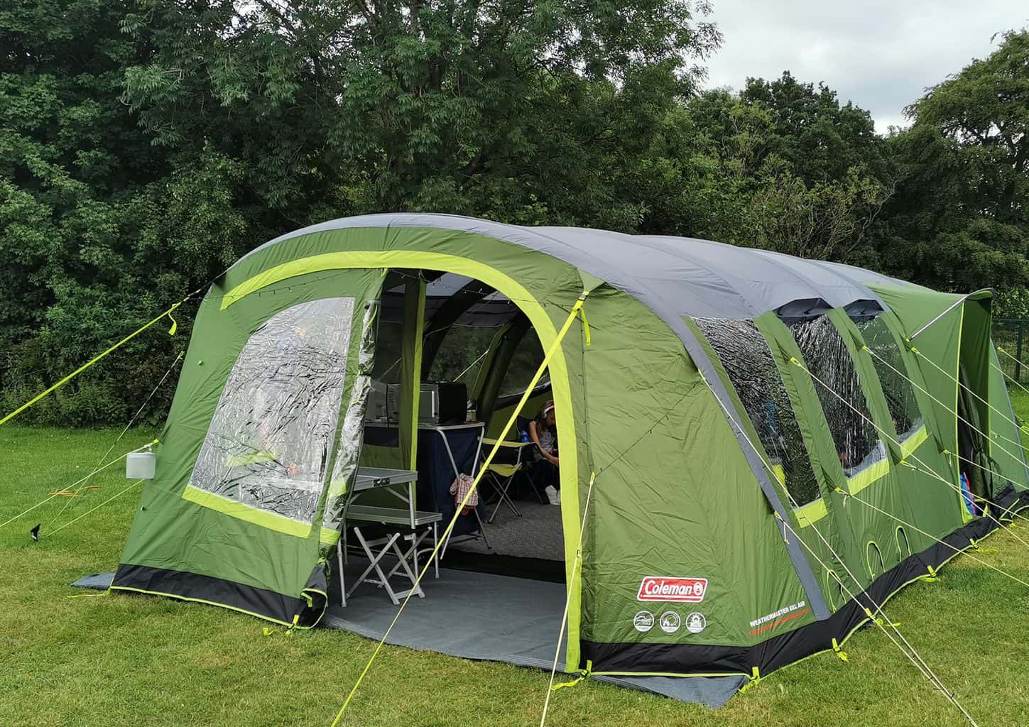 Coleman Weathermaster 8XL Air Tent Review #ad